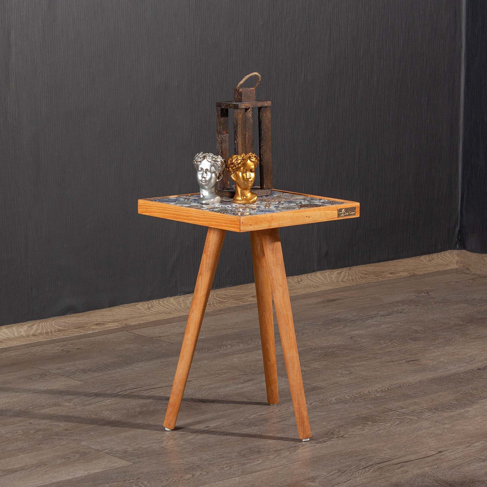 Mosaic Nesting Table Coffee Table Bohemian Wood Table - Etsy