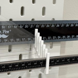 Ruler Holder for IKEA SKADIS Pegboards - Multiple Styles & Colors - Etsy