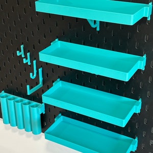 Shelves for SKADIS / UPPSPEL Pegboard or RASKOG Utility Cart - Etsy Canada