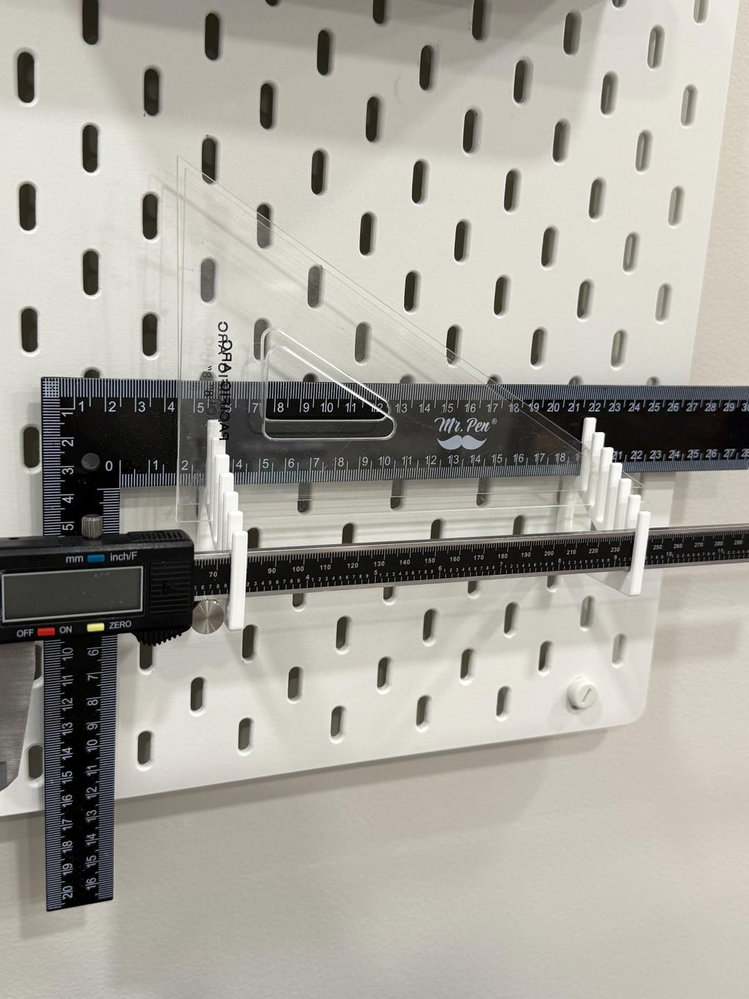 Ruler Holder for IKEA SKADIS Pegboards - Multiple Styles & Colors - Etsy