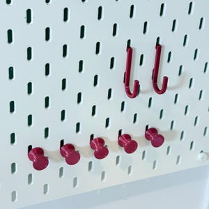 Magnetic Pegs for IKEA SKÅDIS Pegboards - 3D Printed Push Pins With ...
