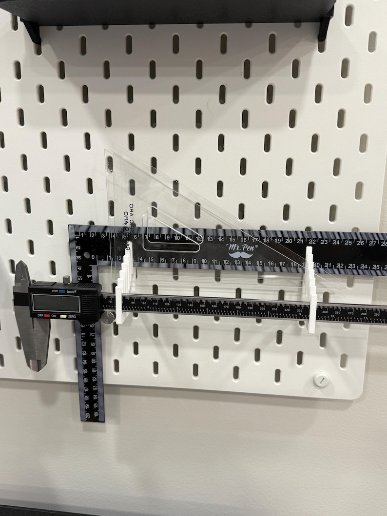 Ruler Holder for IKEA SKADIS Pegboards - Multiple Styles & Colors - Etsy