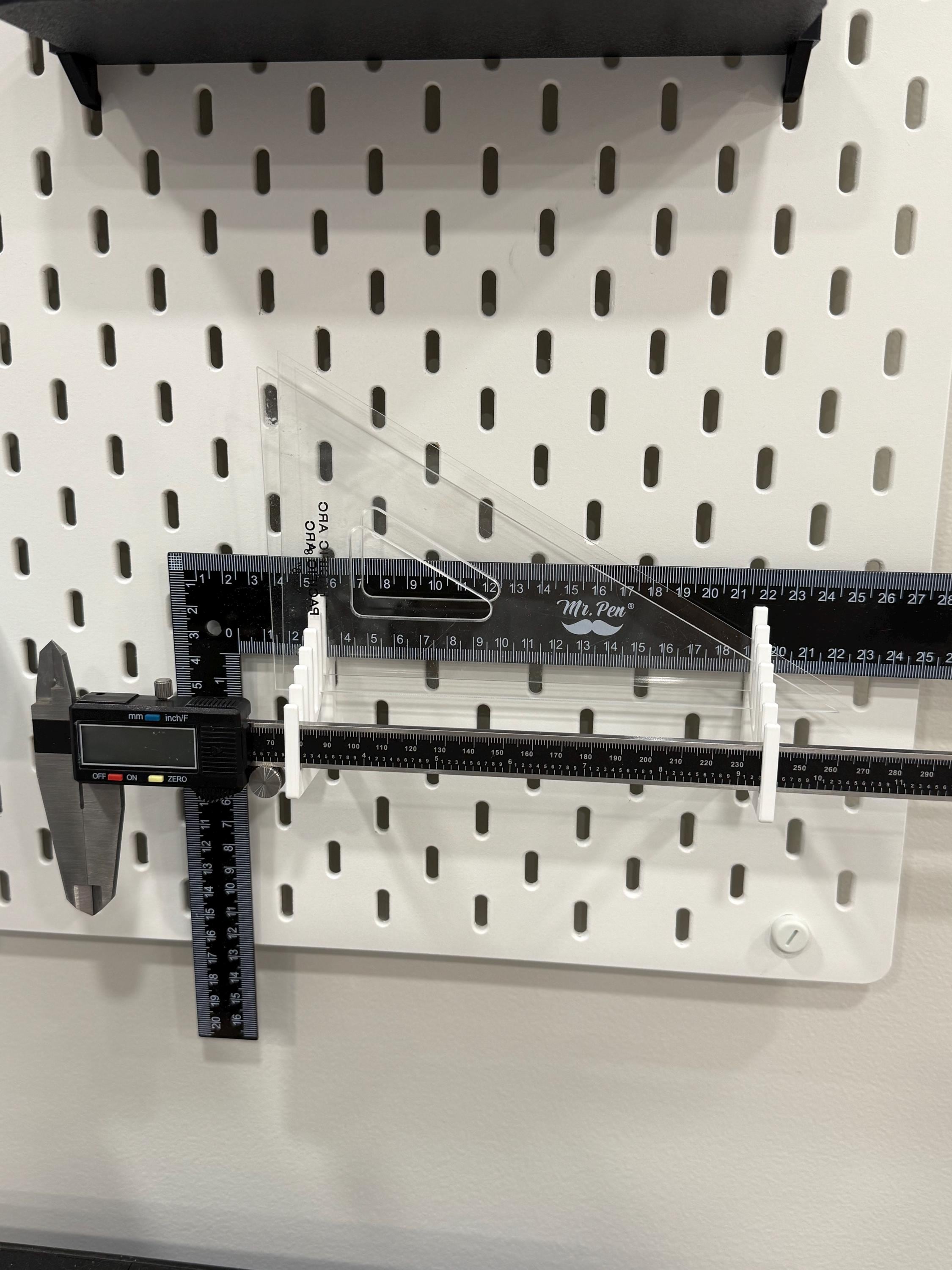 Ruler Holder for IKEA SKADIS Pegboards - Multiple Styles & Colors - Etsy
