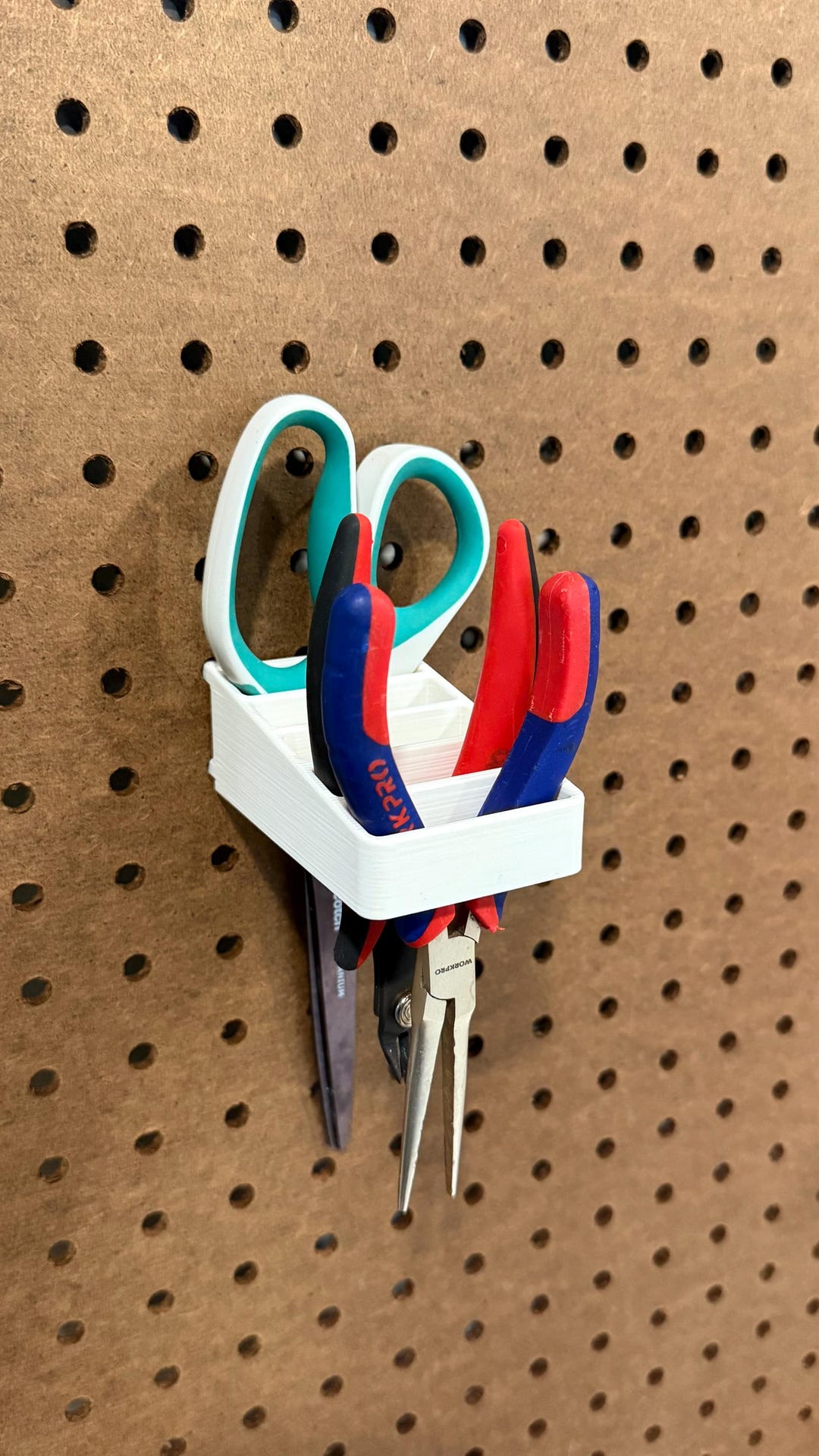 3D Printed Pegboard Tool Holder: Scissor & Craft Supply Organizer - Etsy