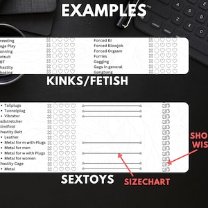 Ultimative Kinky Bucketlist + SEXTOY Wish/shoppinglist 270+ [LARGE] - Etsy