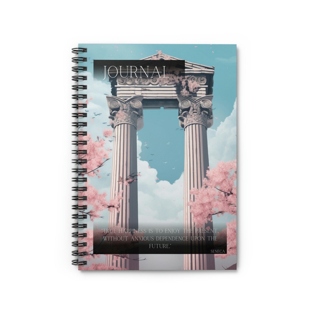Inspirational Quote Journal Stoic Spiral Notebook Seneca - Etsy