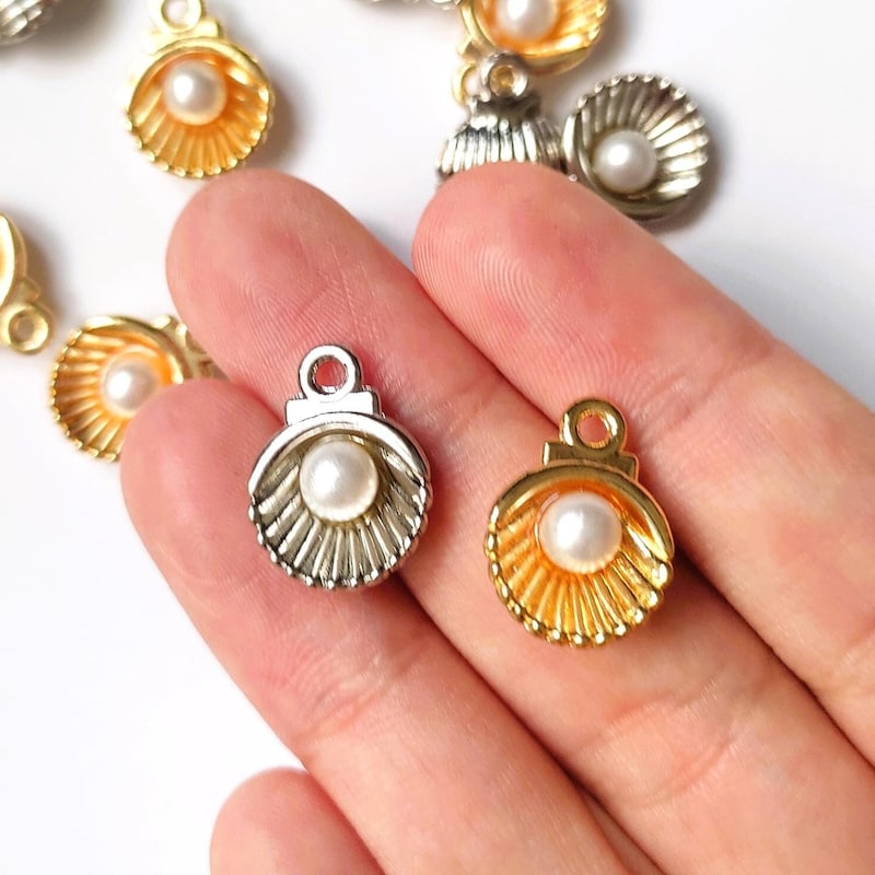 Seashell Charms - Etsy
