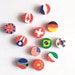 National Flag Clay Beads, Countries Flag Polymer Clay Beads, Flags of ...