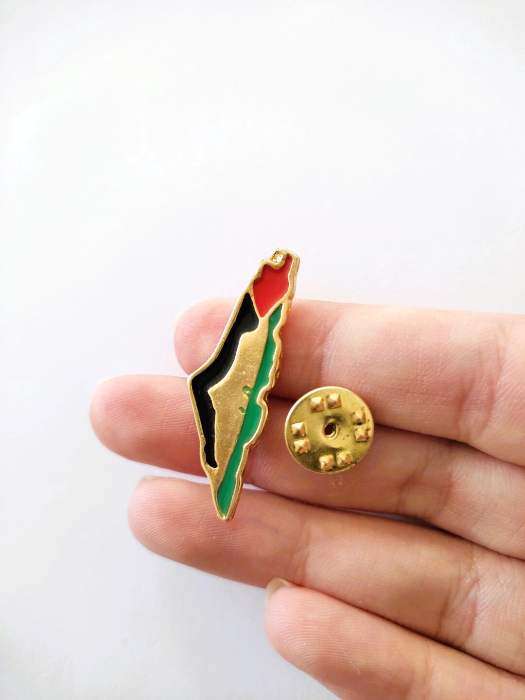 Palestine Map Enamel Pin, Free Palestine Pin, Palestine Maps Pins ...