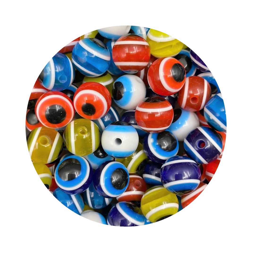 Large Evil Eye Beads, Turkish Evil Eye Nazar Beads, Eyeball Beads ...