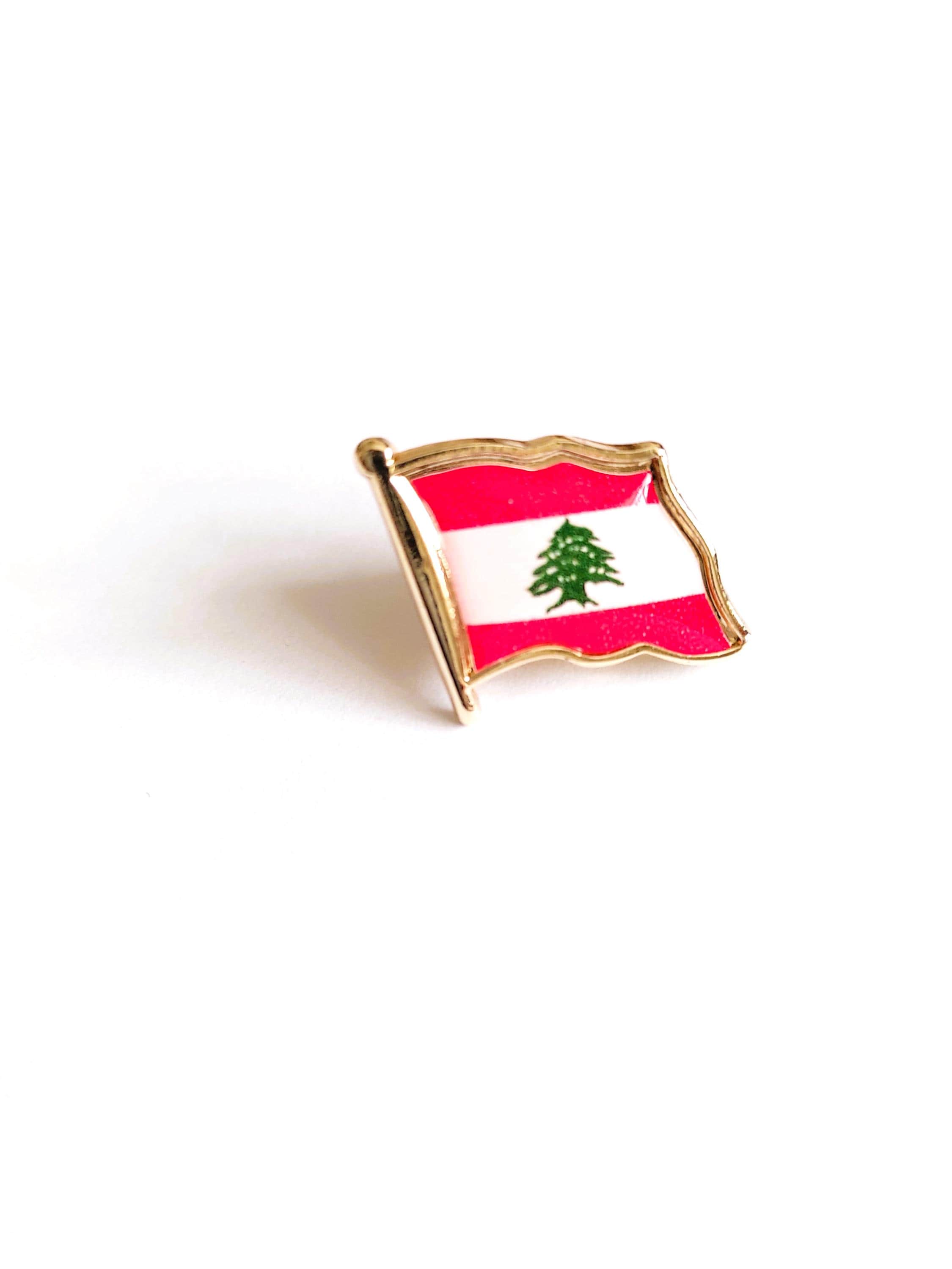 Lebanon Flag Enamel Pin, Lebanese Maps Pins, Proceeds Go to Lebanese ...