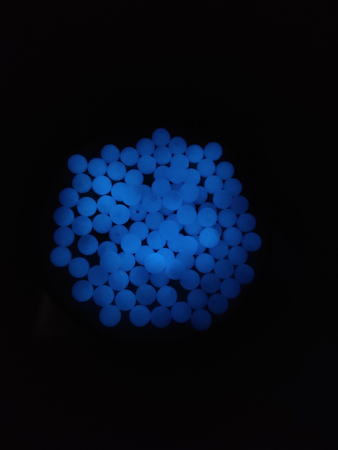 10, 25 or 50 Pcs Glow in the Dark Stone Beads for Jewelry Making, 8mm ...