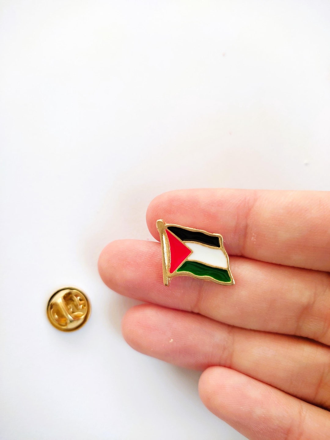Palestine Flag Pin, Palestine Flag Ribbon Pin, Palestine Clothing Pin ...