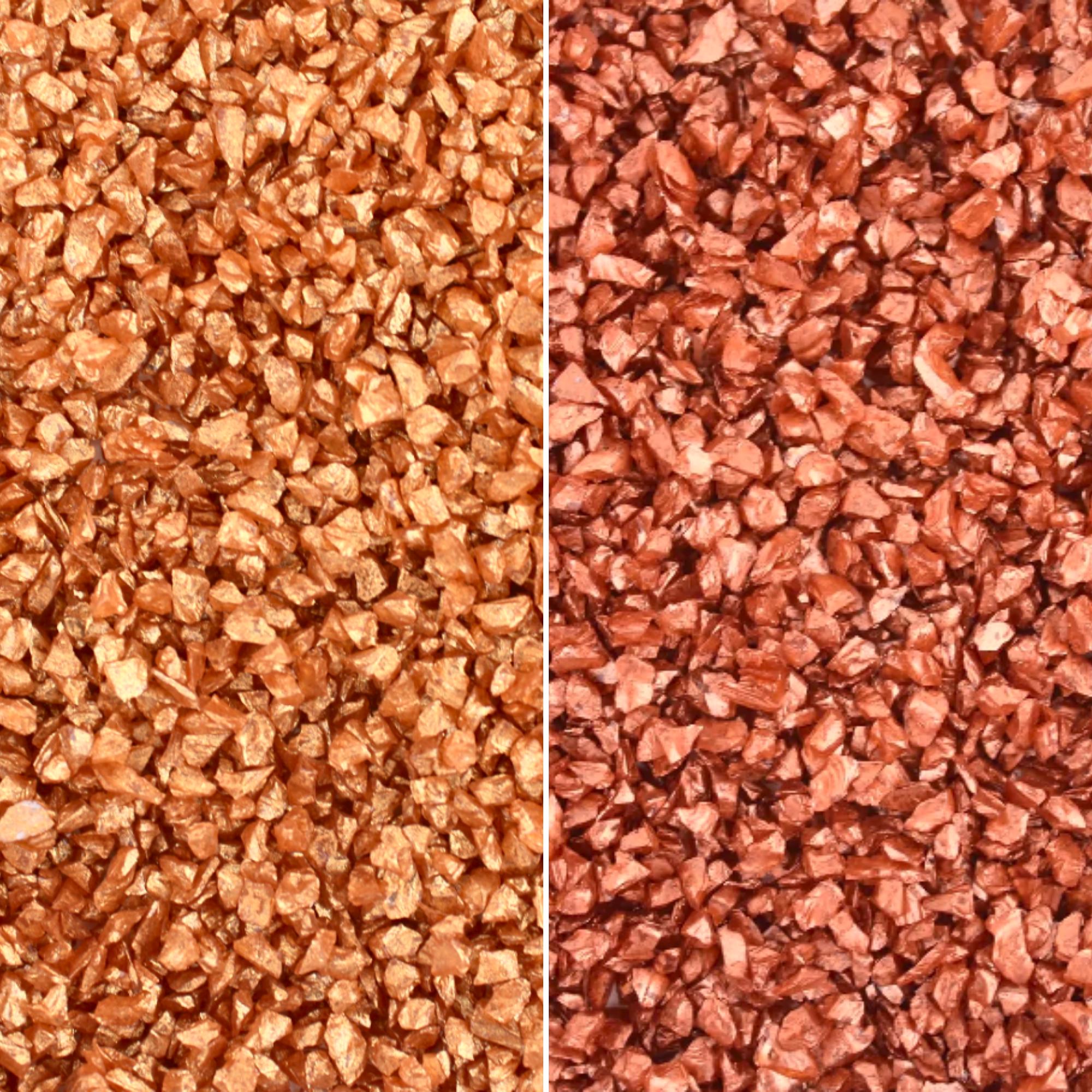 Bronze and Copper Crushed Glass for Resin, Epoxy Resin Supplies, Broken ...