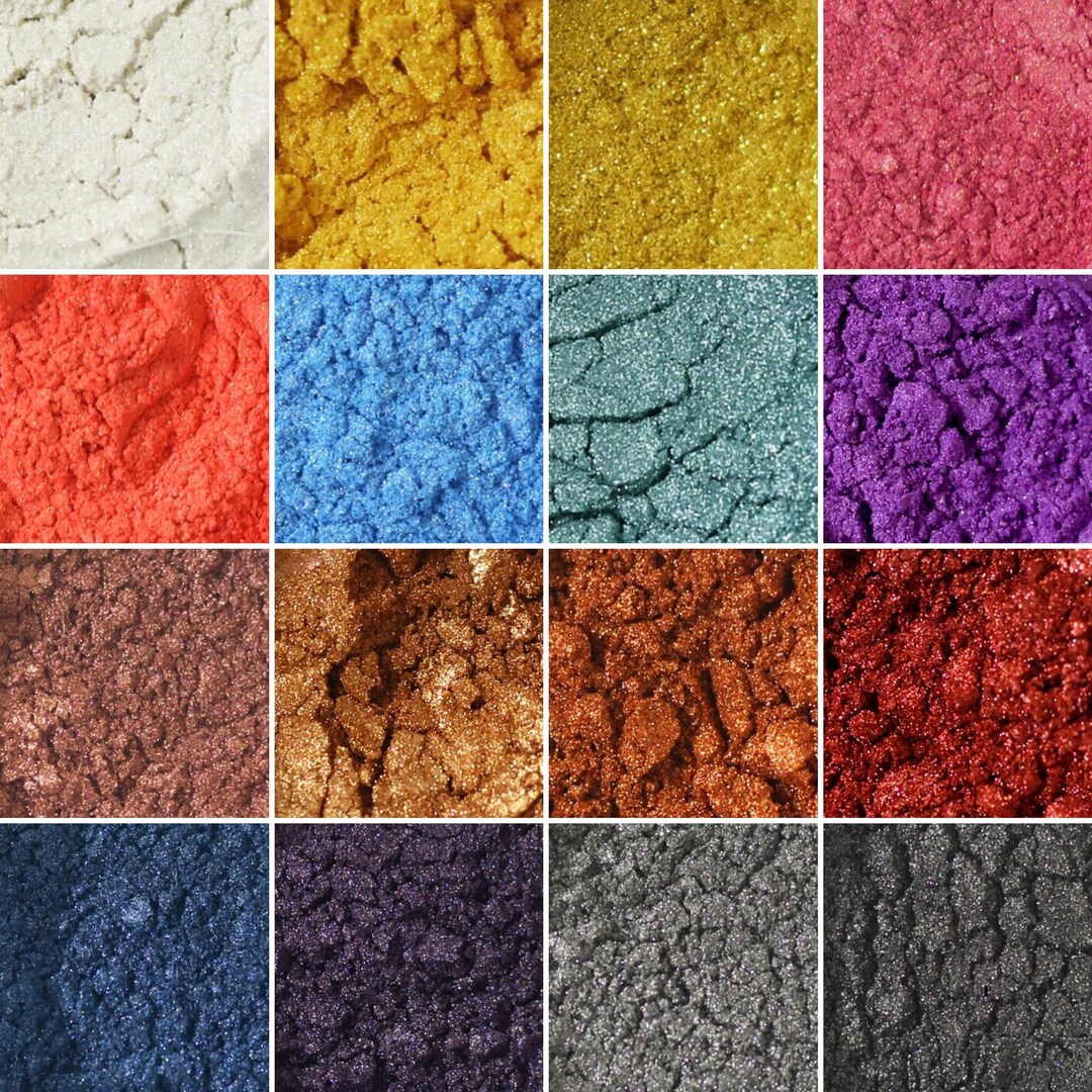 Mica Powder Natural Pigment for Cosmetics, Pearl Mica Powder ...