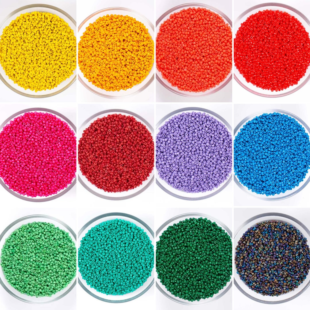 1.5mm Micro Matte Seed Beads 10/20/50 Grams, Japanese Seed Beads, Czech ...