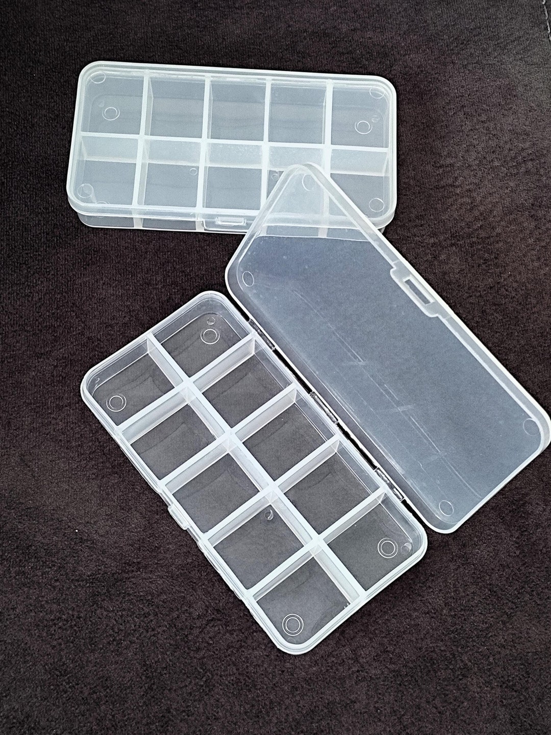 10 Grid Transparent Box for Storage, Bead Storage Box, Transparent ...