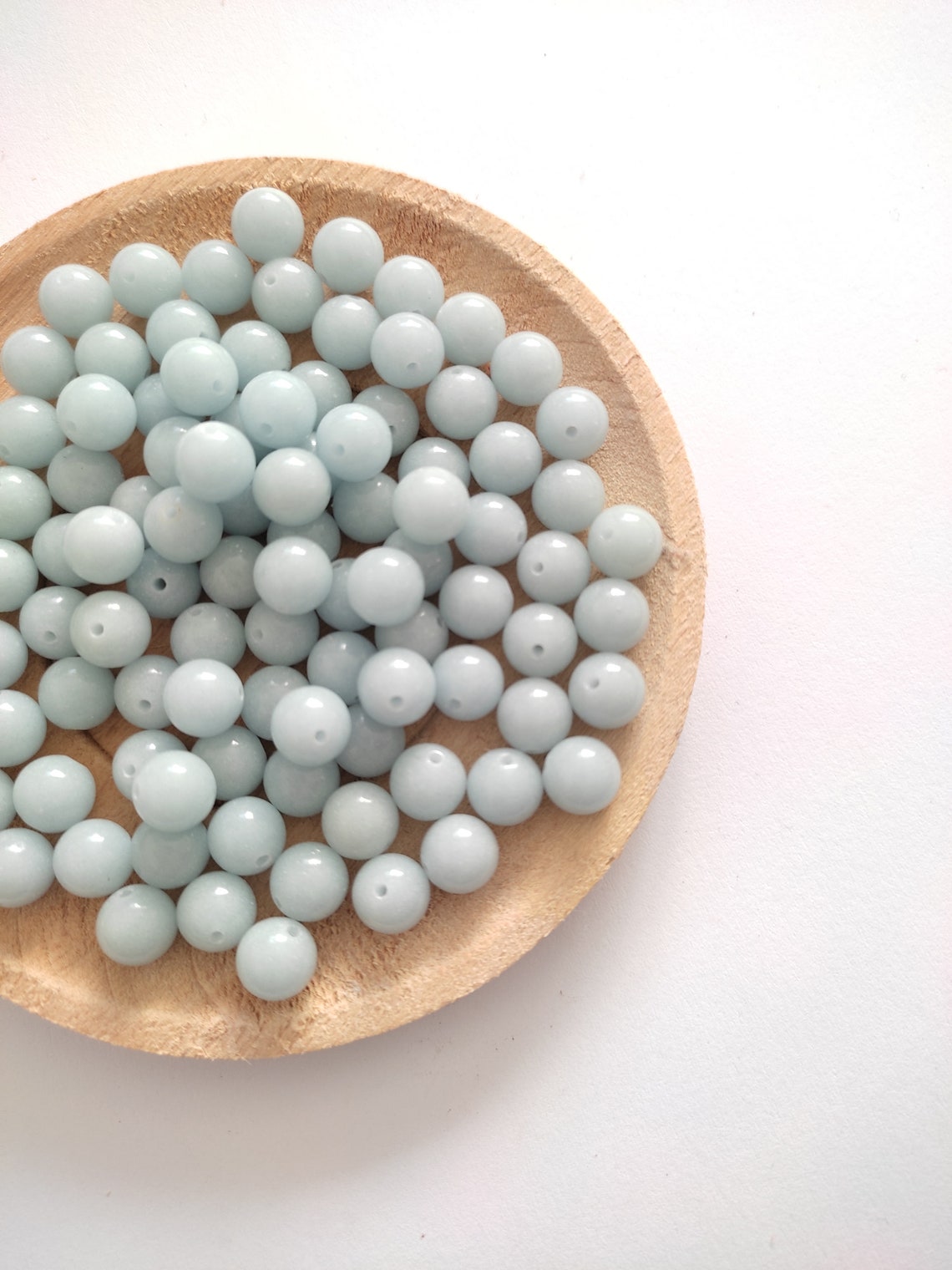 10, 25 or 50 Pcs Glow in the Dark Stone Beads for Jewelry Making, 8mm ...