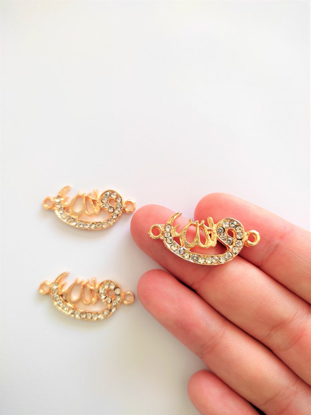 Islamic Islam Allah, Micro Pave Connector, Allah Arabic Connectors ...