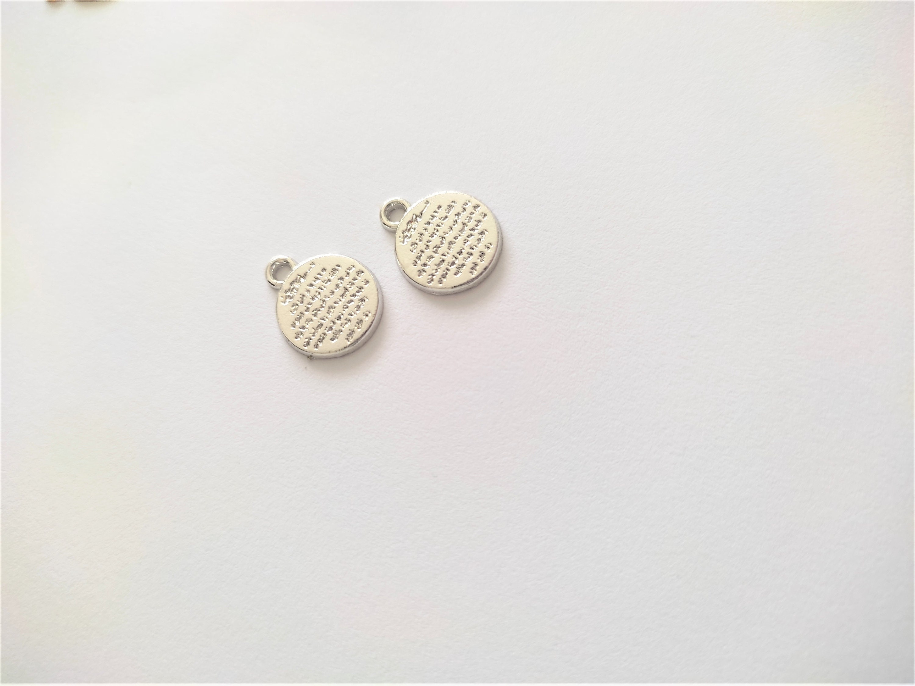 Tiny Ayatul Kursi Charm, Arabic Charm, Round Charm, 18k Gold Plated and ...