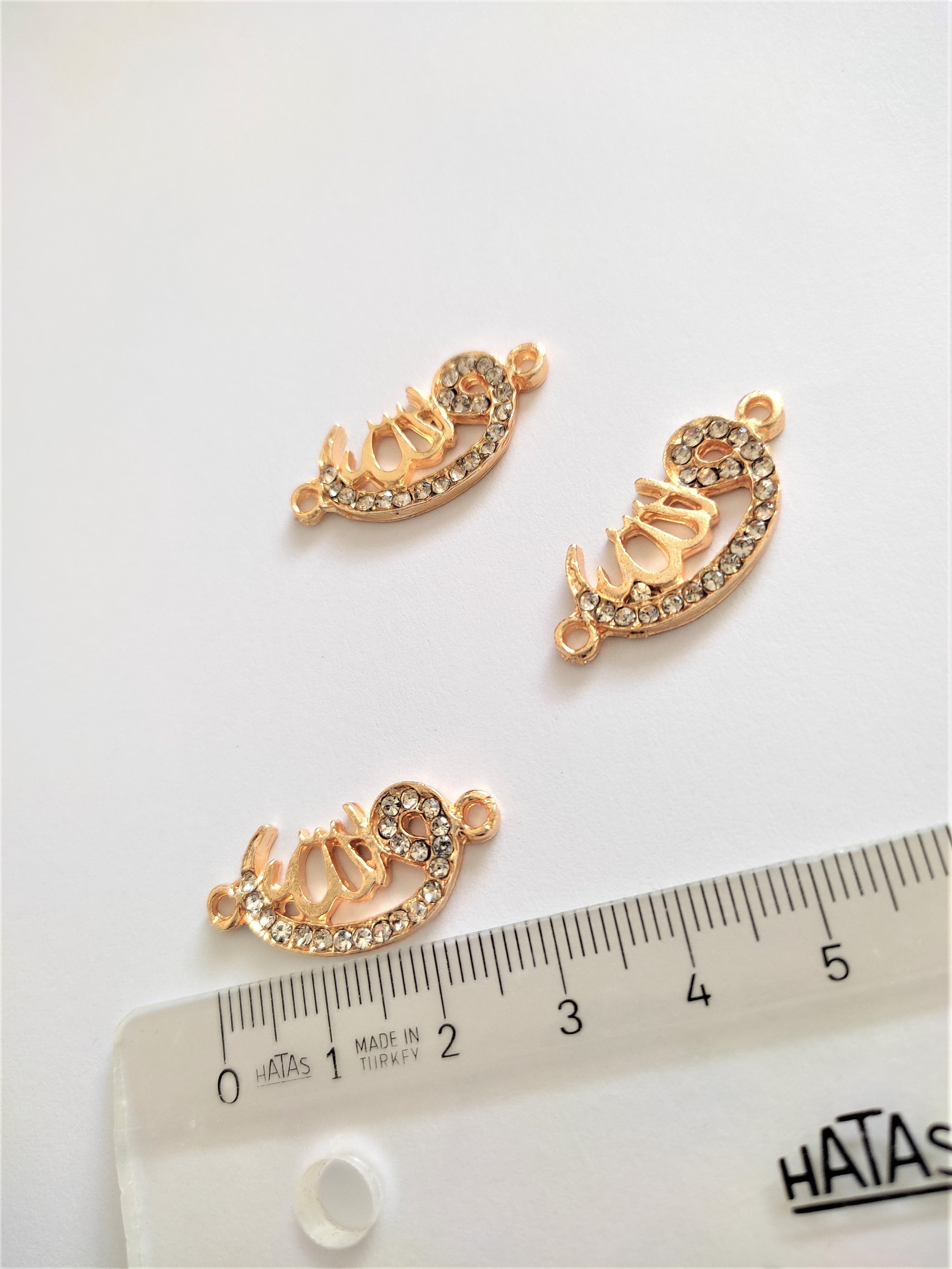 Islamic Islam Allah, Micro Pave Connector, Allah Arabic Connectors ...