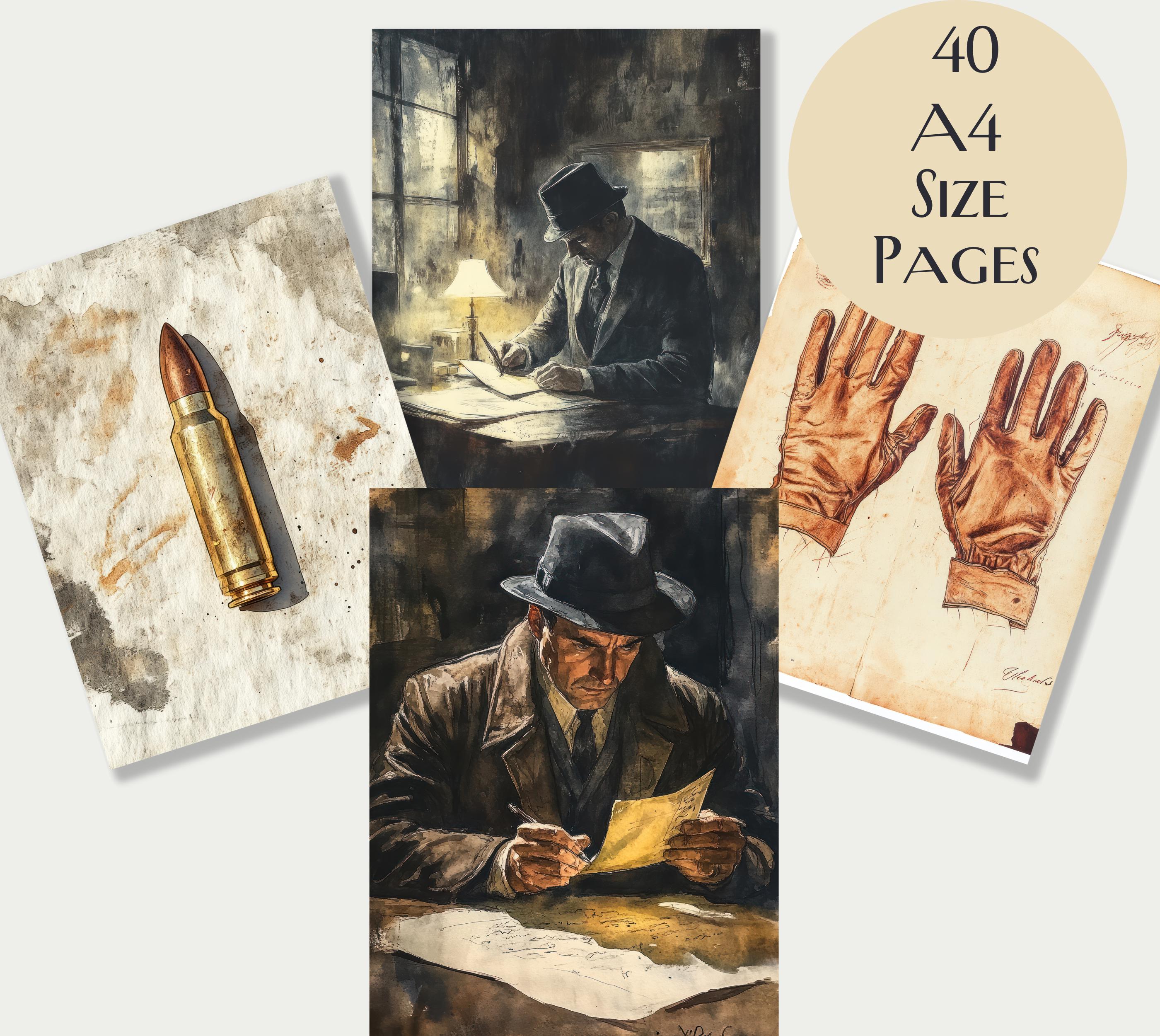 40 Crime Scene Junk Journal Kit, Murder Journal, Crime Junk Journal ...