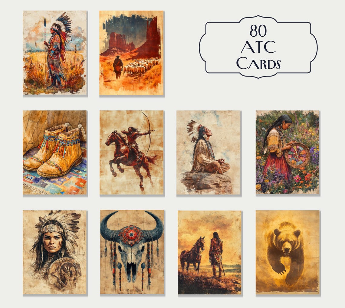 80 Indigenous Peoples Junk Journal Kit, Tribal Heritage Digital Papers ...