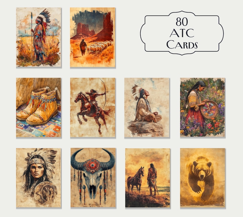 80 Indigenous Peoples Junk Journal Kit, Tribal Heritage Digital Papers ...