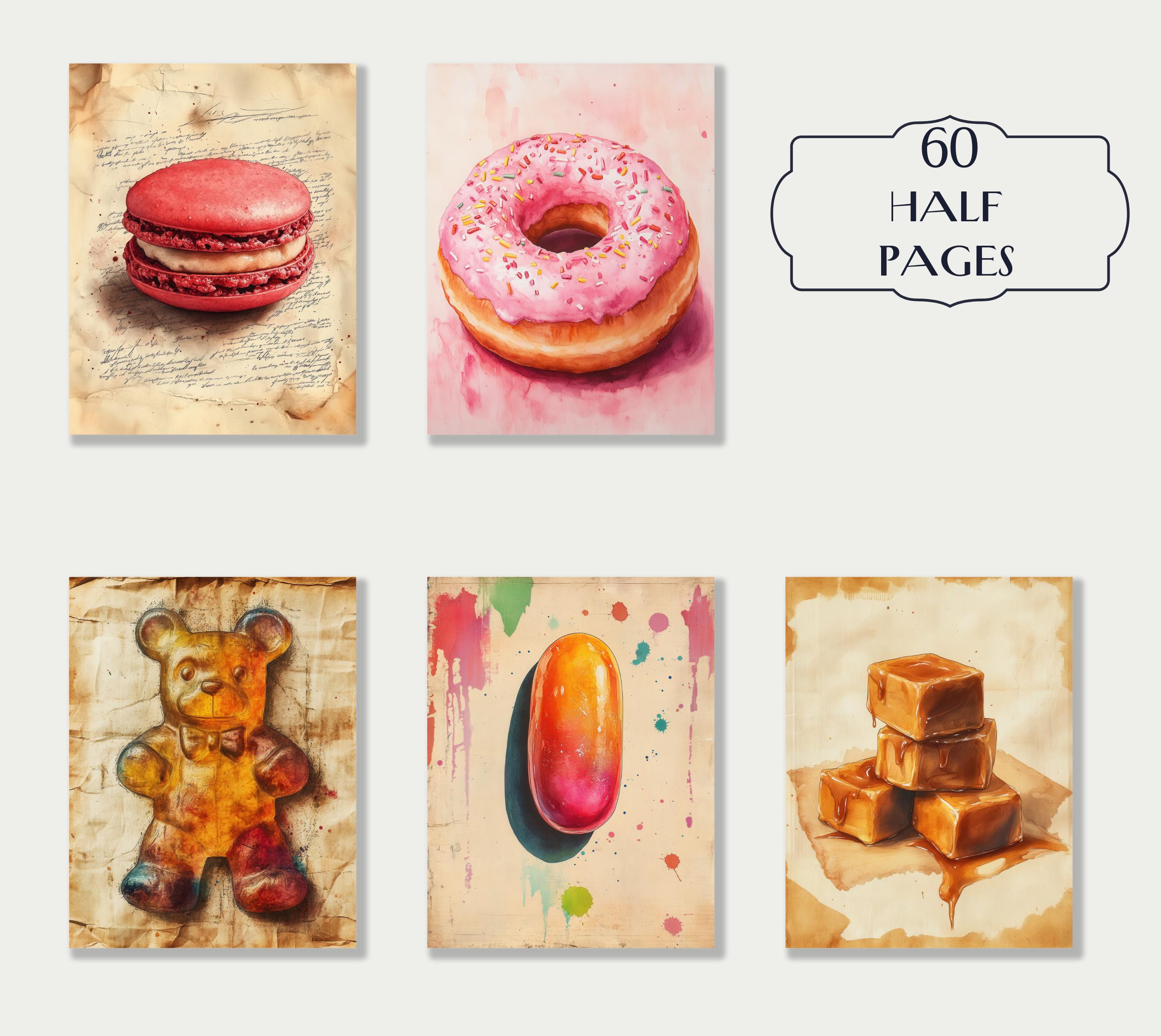 60 Sweets Junk Journal Kit, Candy Treat Printables, Sugar Ephemera ...