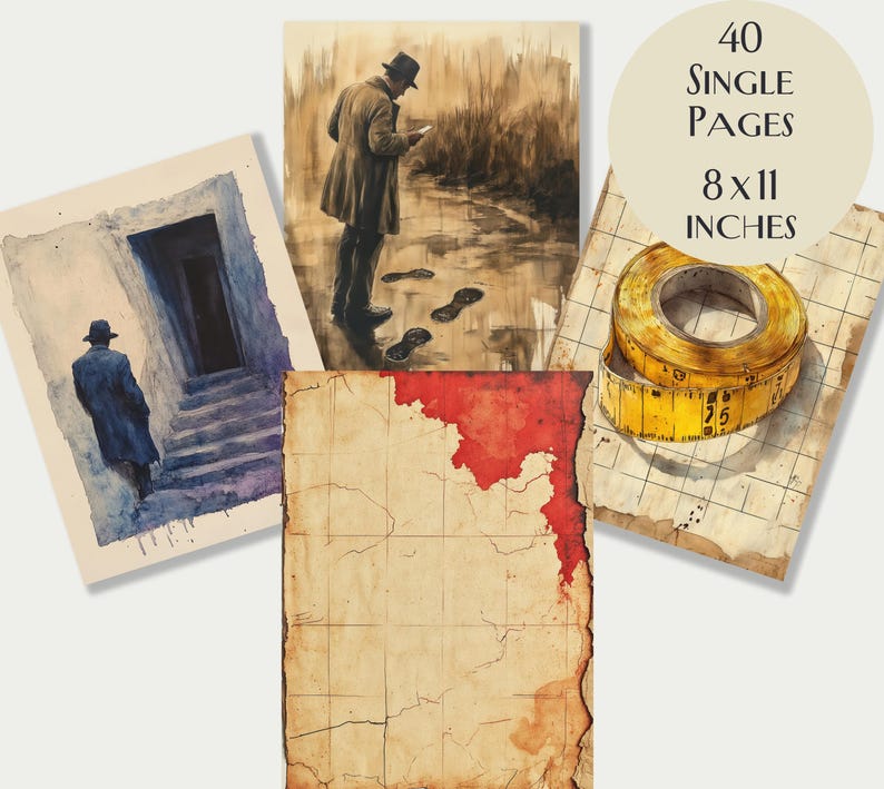 40 Crime Scene Junk Journal Kit, Murder Journal, Crime Junk Journal ...