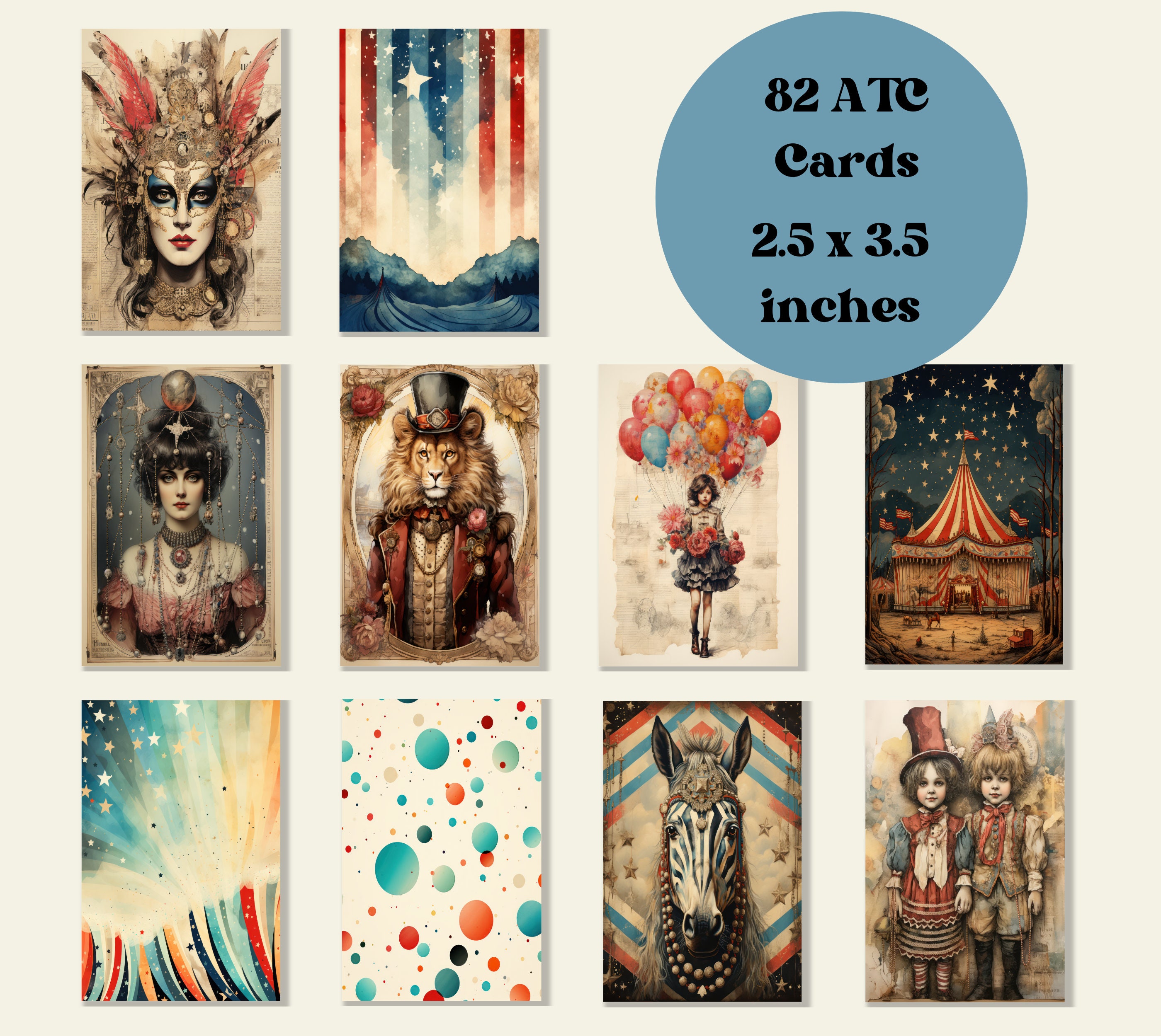 Circus Junk Journal Kit Big Bundle, Vintage Circus Junkjournaling ...