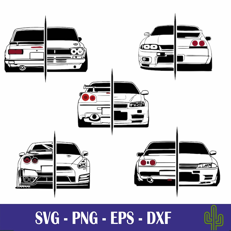 Nissan skyline gtr shirt svg - Etsy México