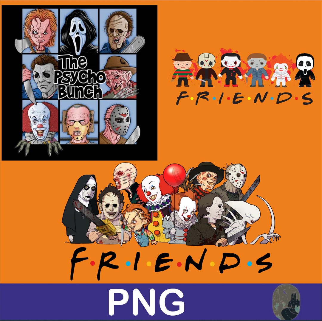 Horror Characters Png, Horror Friends Png, Halloween Character Png ...