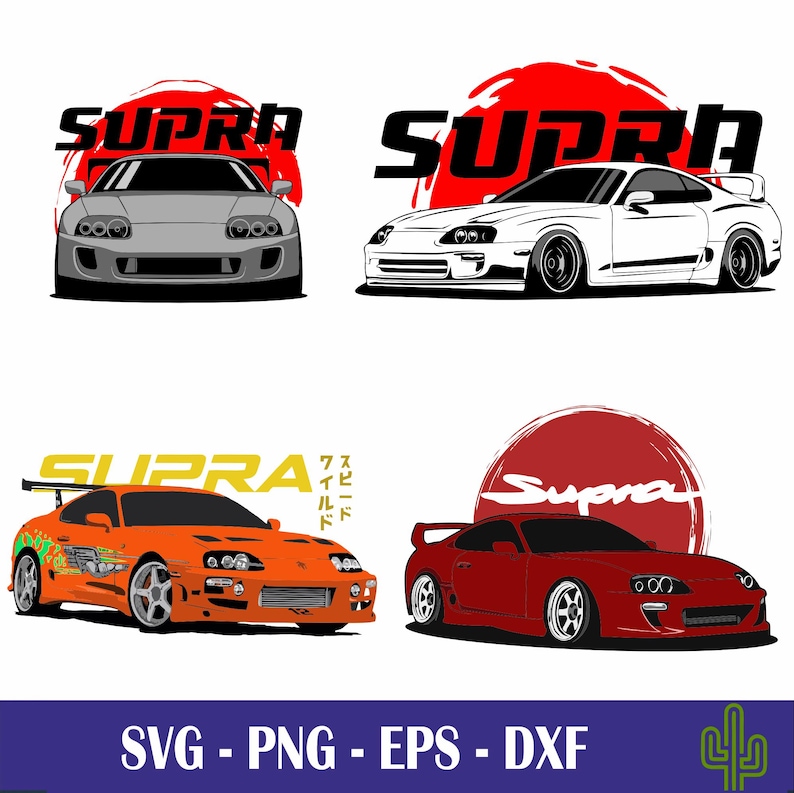 Supra SVG| JDM Car PNG| Vector Pack| Vector Pack Pro| Supra Fast Tuner ...