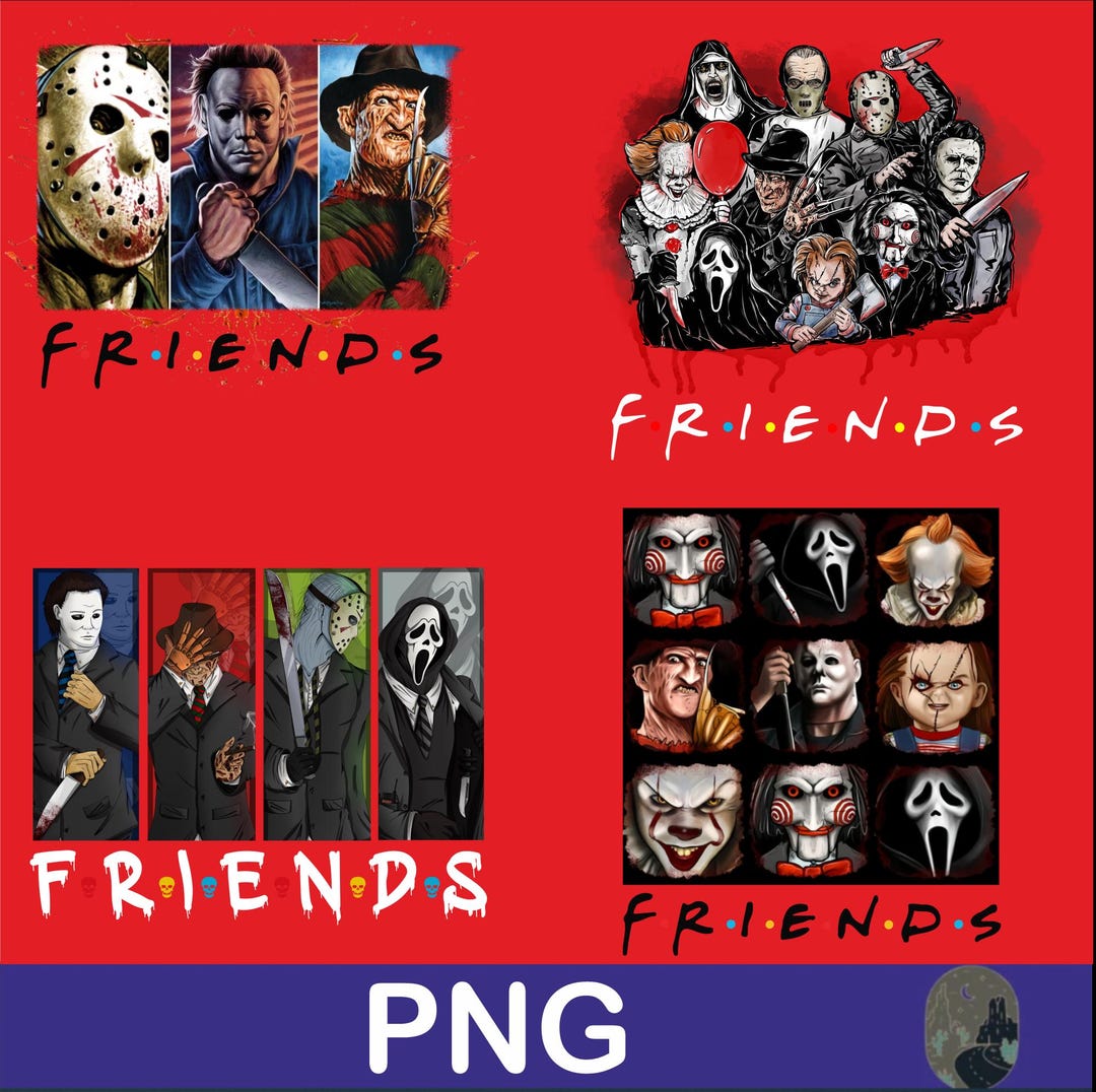 Halloween Character Png Bundle, Horror Characters Png Bundle, Horror ...