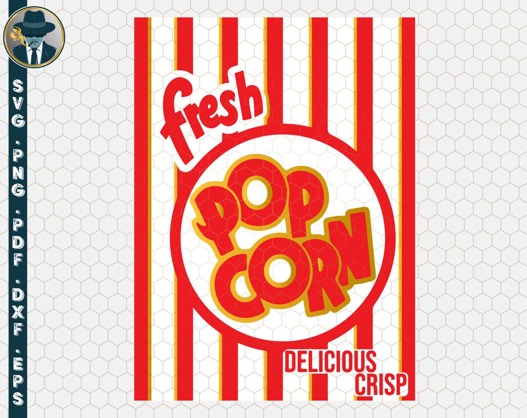 Popcorn Svg Popcorn Carton Svg Popcorn Cricut Cup Svg - Etsy