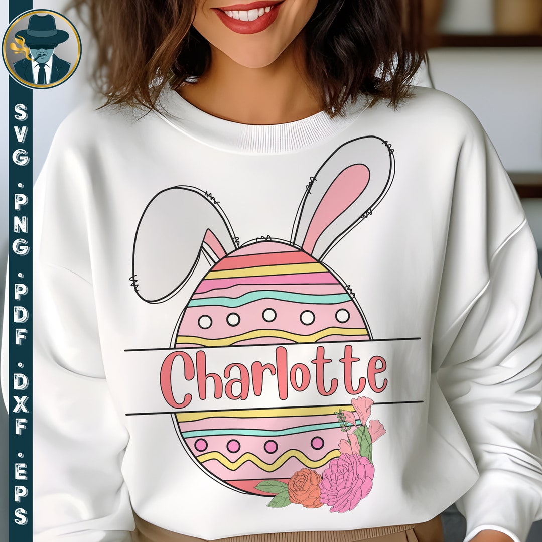 Bunny Egg Svg, Easter Bunny Svg, Bunny Svg, Easter Svg, Rabbit Svg ...