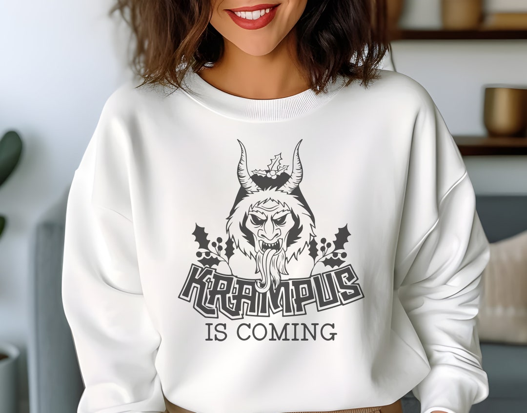 Krampus is Coming Svg, Funny Christmas Svg, Christmas Decor, Christmas Shirt, Christmas Gift Svg ...