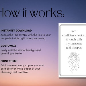 60 Digital Daily Affirmation Cards for Self-love, Abundance and ...