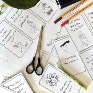 60 Digital Daily Question Cards for Journaling Self-discovery, Deep ...