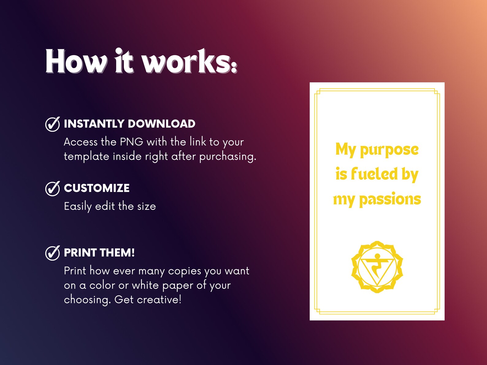 210 Chakra Daily Affirmation Cards All 7 Chakra Card Bundle | Printable ...