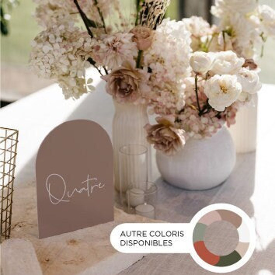 Lot de 7 et marques tables mariage NEUTRAL - Etsy France