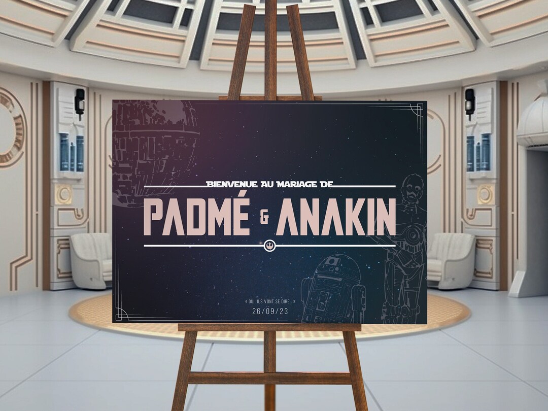 STAR WARS Style Wedding Welcome Sign | Wedding Welcome Sign on the ...