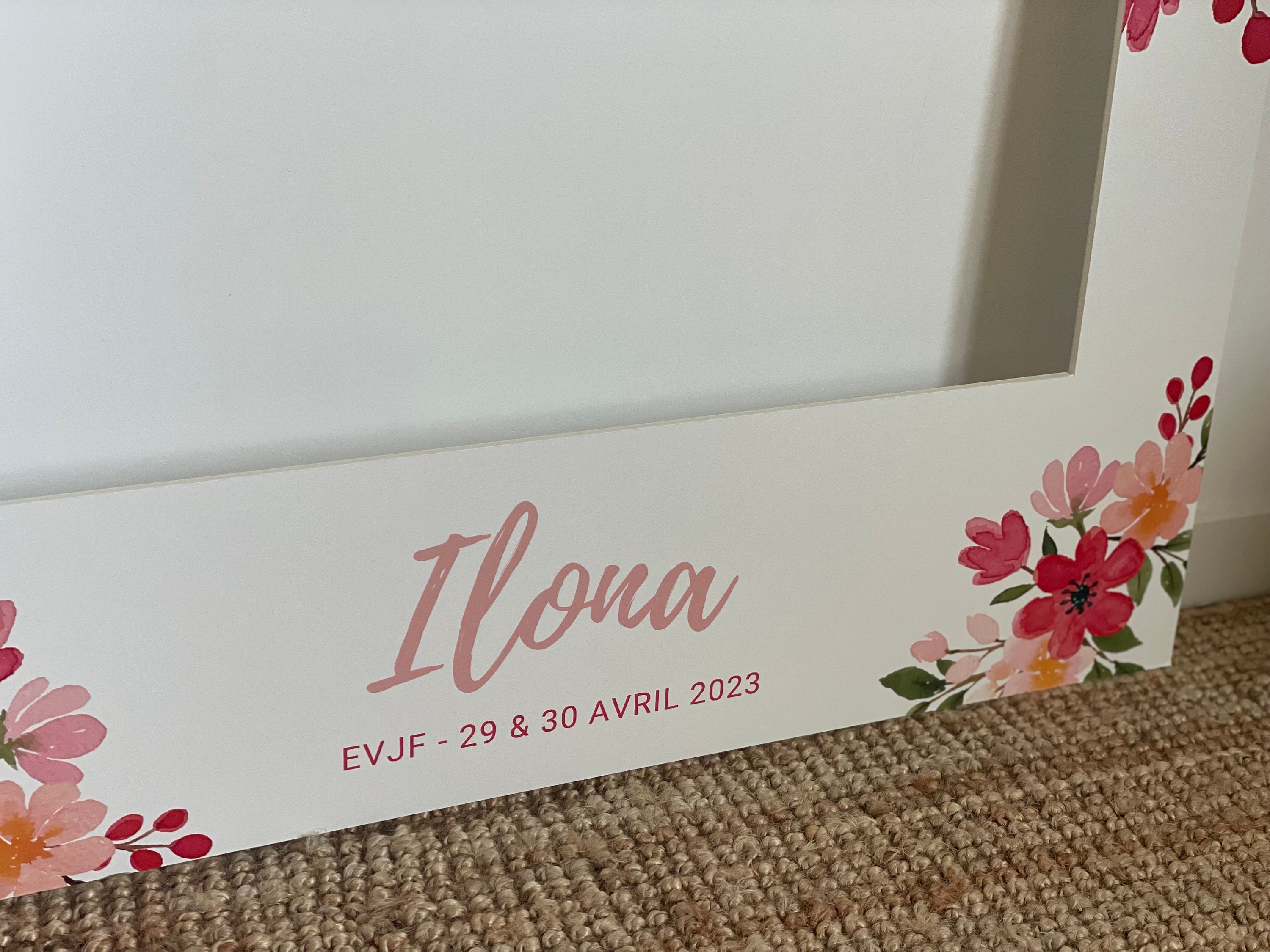 Customizable Polaroid Flowers Photo Frame - Personalized Frame for ...