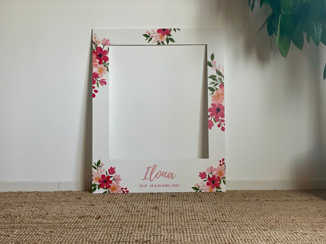 Customizable Polaroid Flowers Photo Frame - Personalized Frame for ...