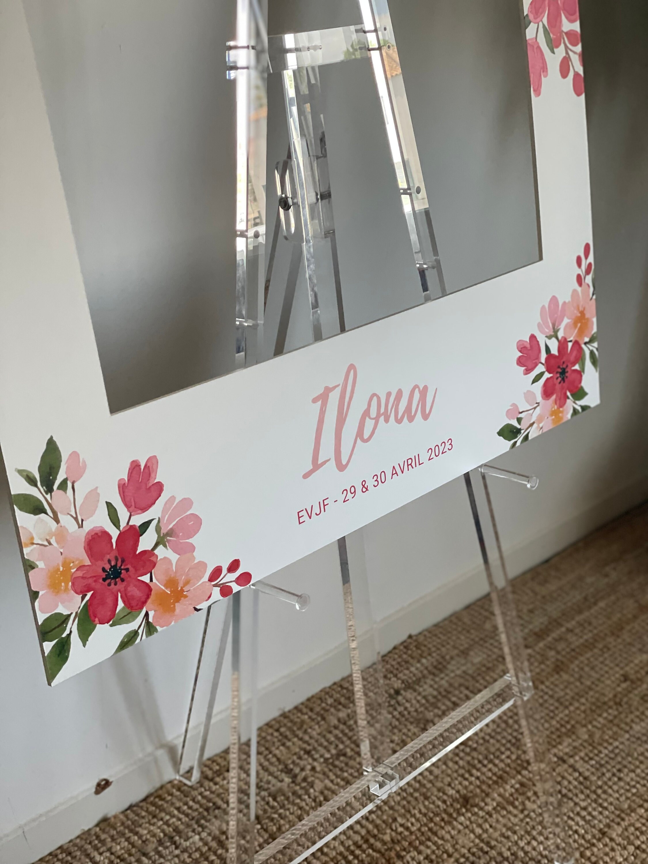Customizable Polaroid Flowers Photo Frame - Personalized Frame for ...