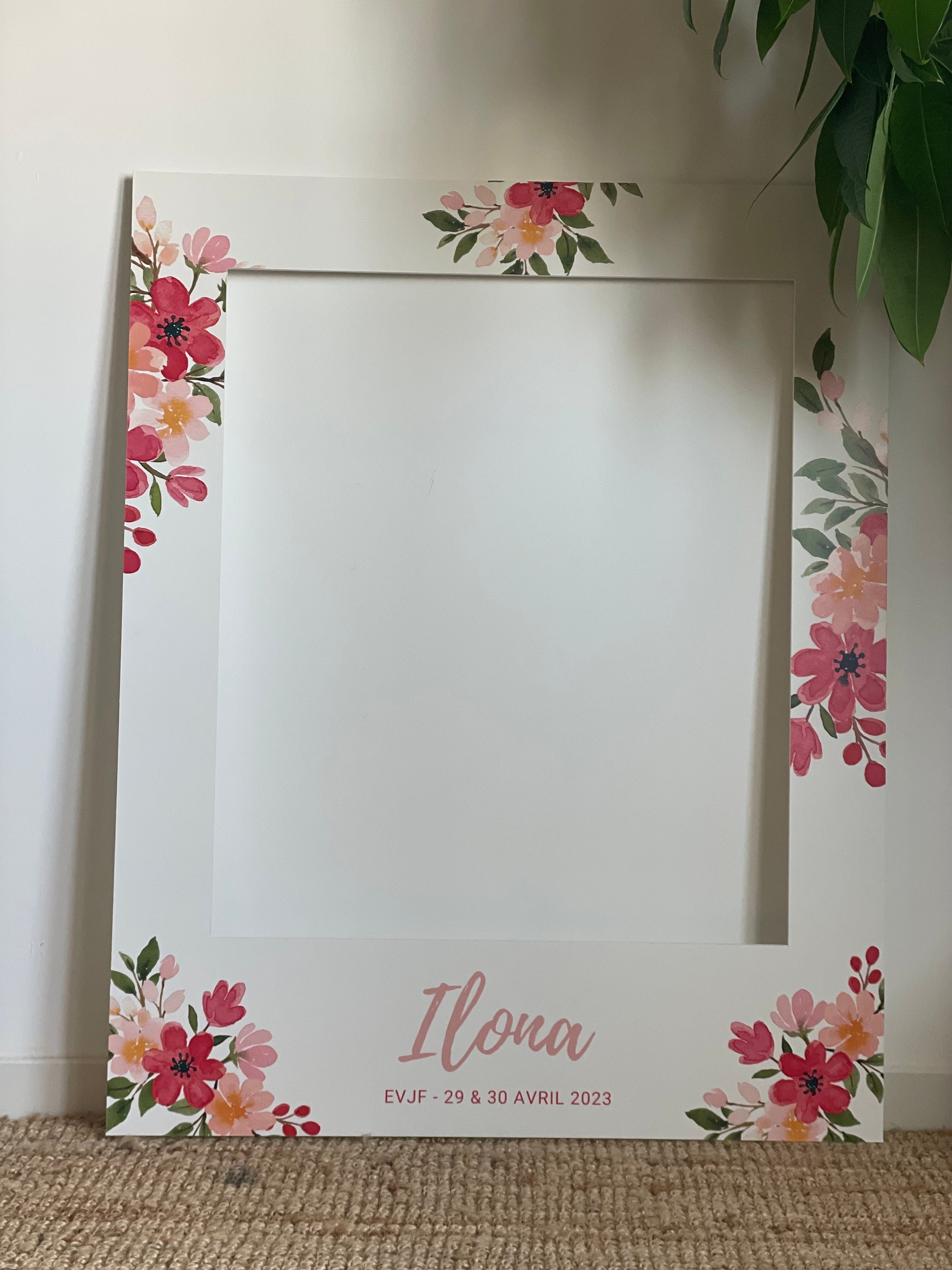 Customizable Polaroid Flowers Photo Frame - Personalized Frame for ...