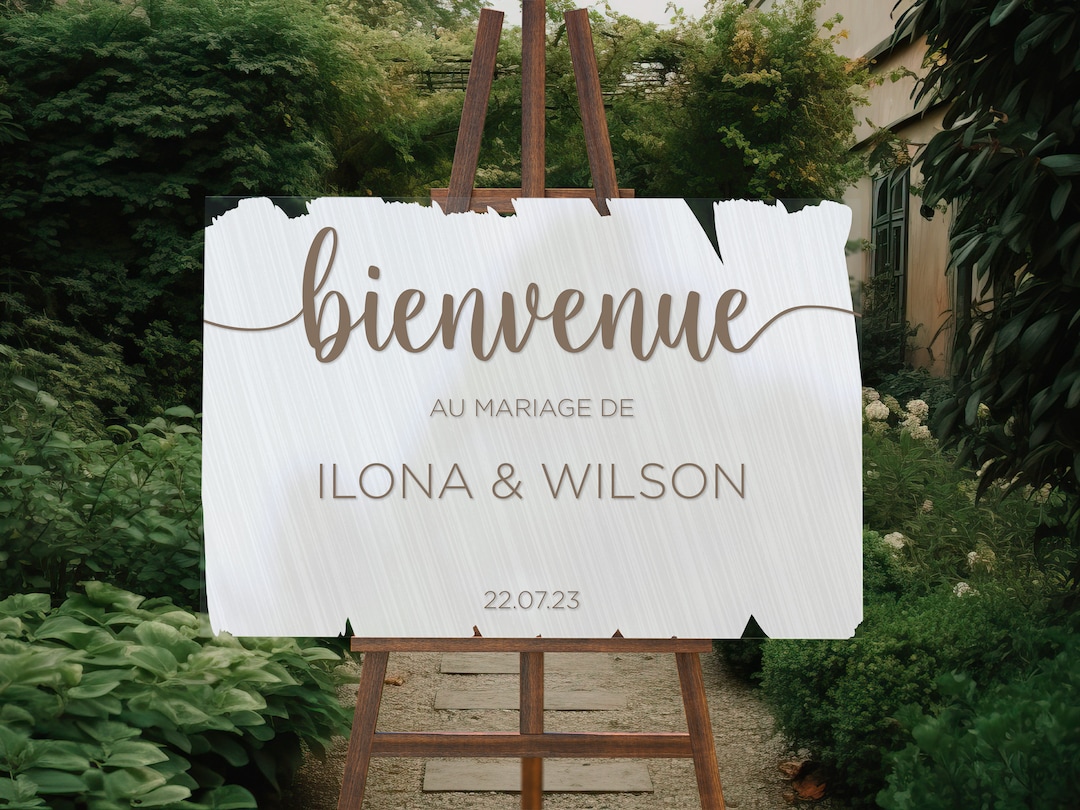 Panneau de bienvenue mariage plexiglass COLOR GLASS | Pancarte de ...