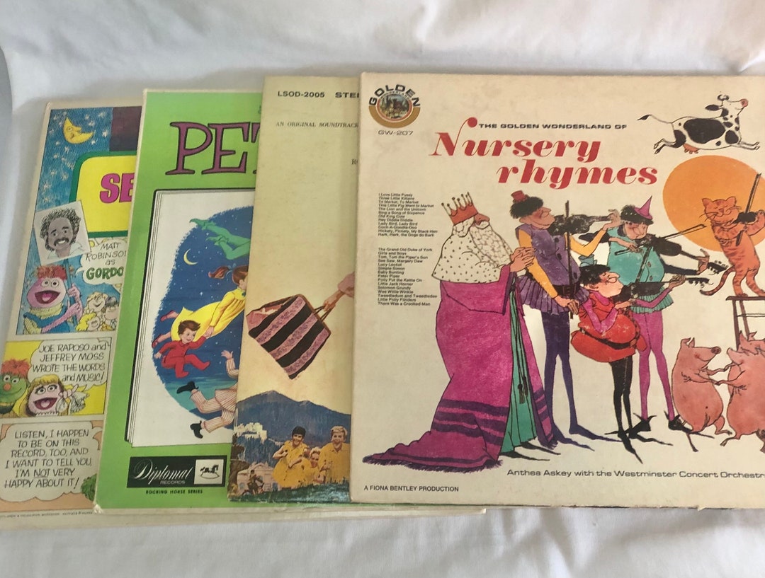 Vinyl Records Childrens Musical Stories Nursery Rhymes - Etsy