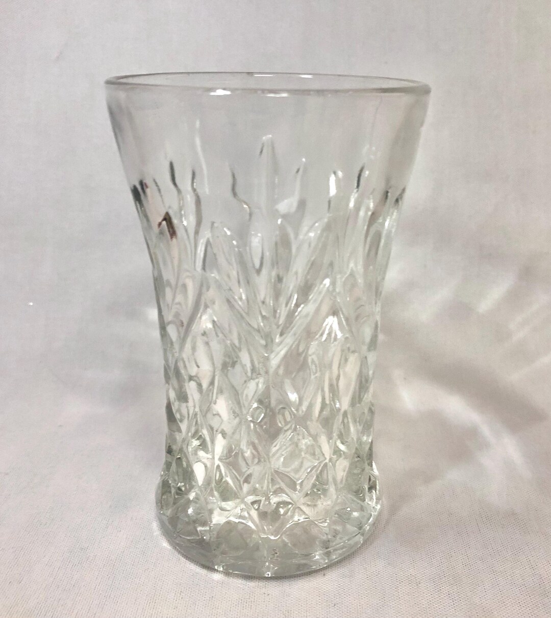 Anchor Hocking Early American Prescut Crystal Glass Pineapple Tumbler ...